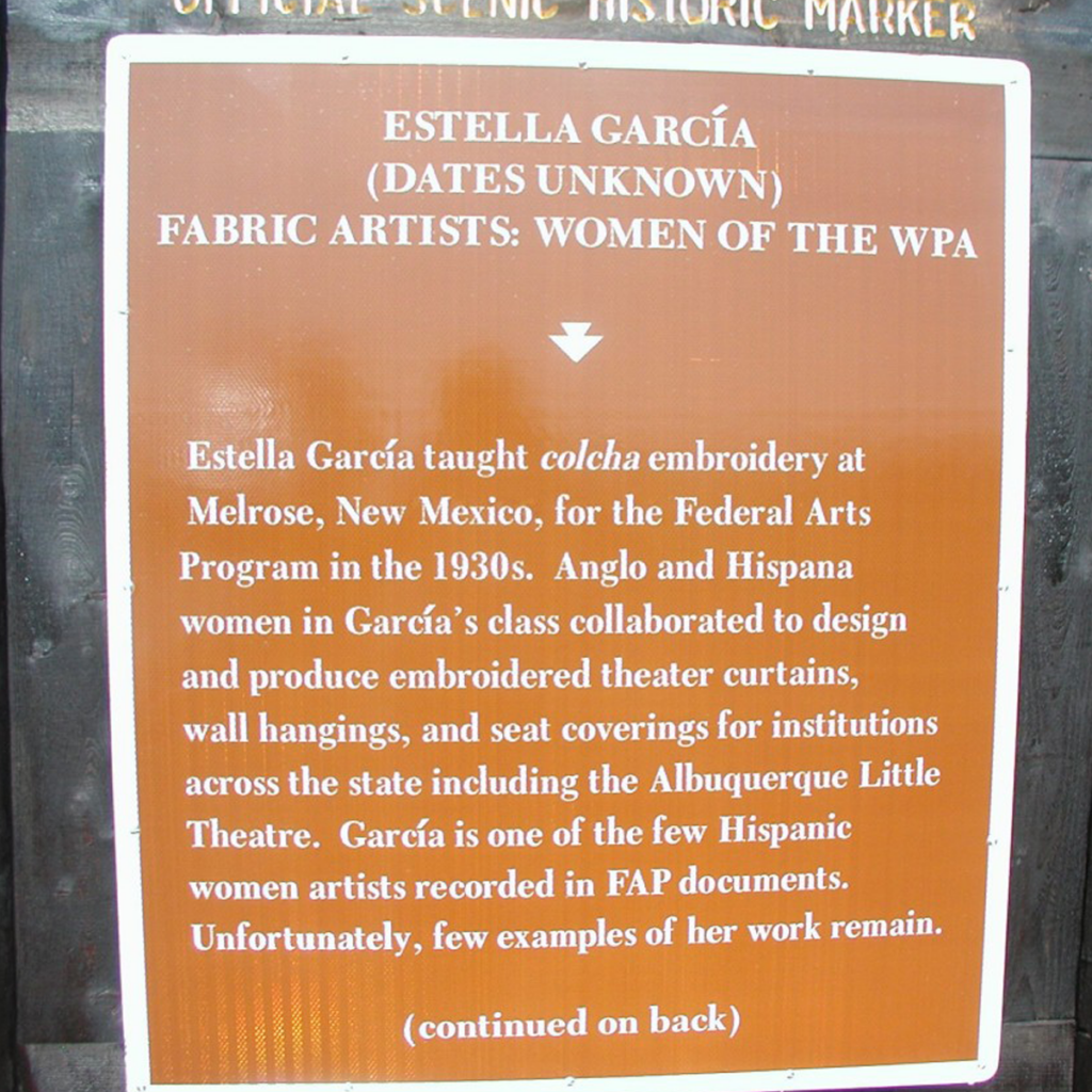 Estella García and Women of the WPA, Fabric Artists - New Mexico ...